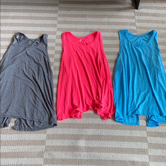 GAP | Tops | Three Open Back Gap Body Workout Tanks | Poshmark